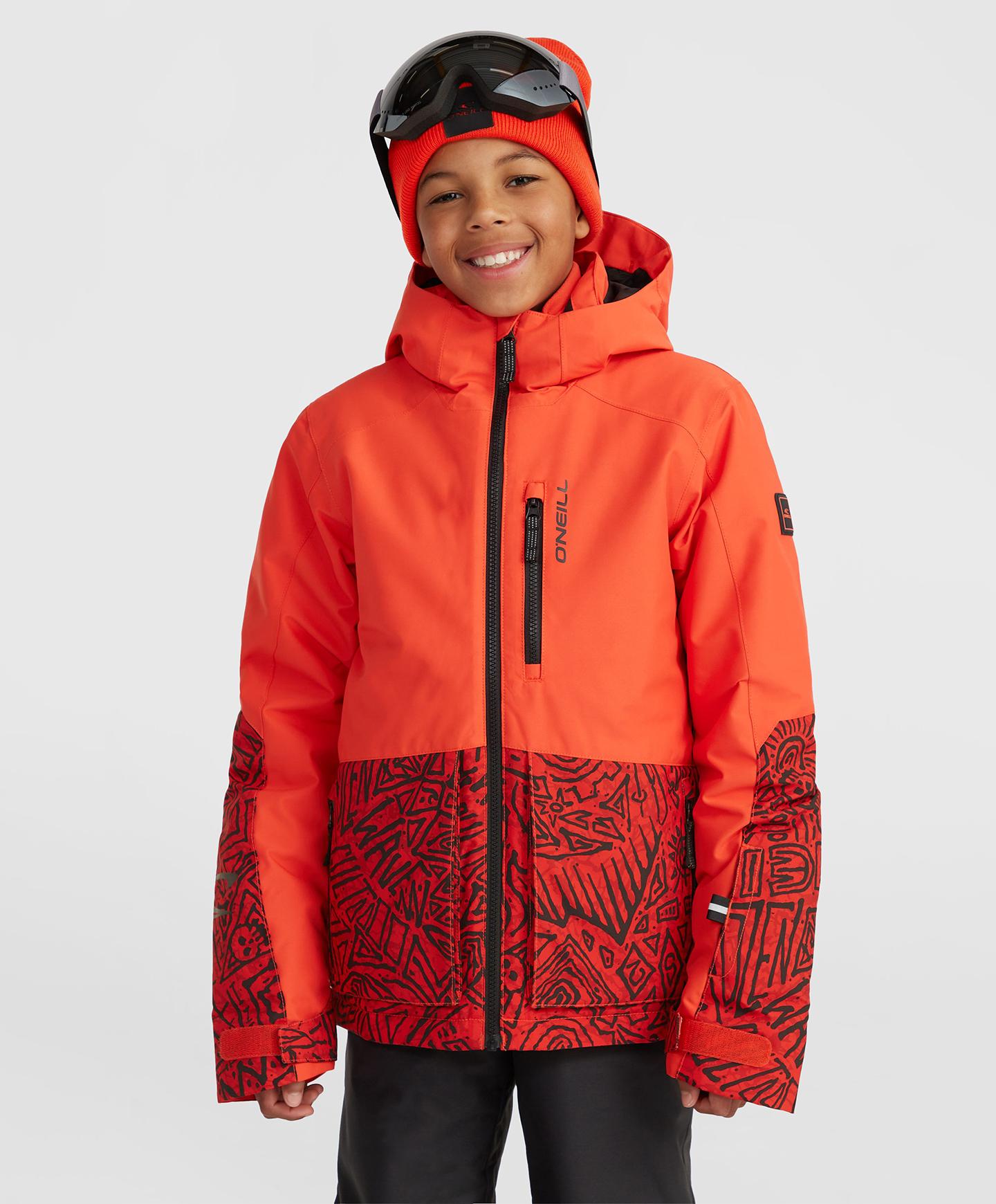 Buy Boy's Texture Snow Jacket - Red Sketcheritage by O'Neill online - O ...