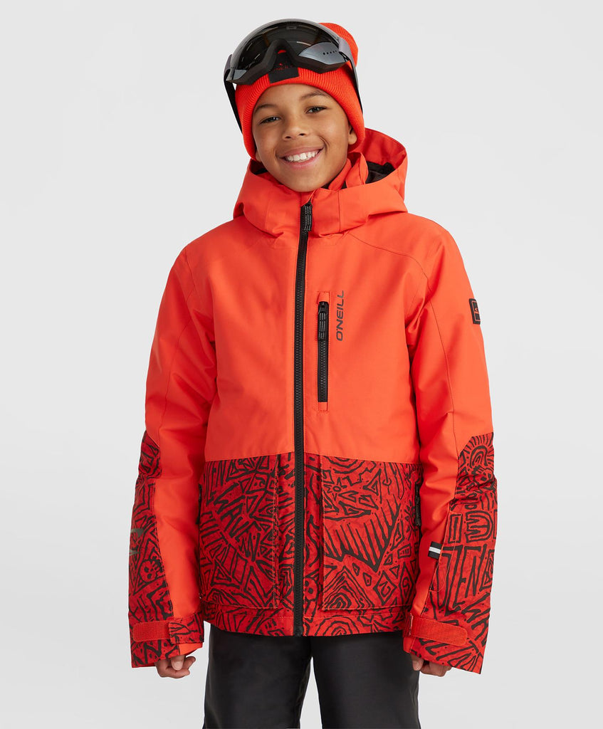 Buy Boy's Texture Snow Jacket - Red Sketcheritage by O'Neill online - O ...