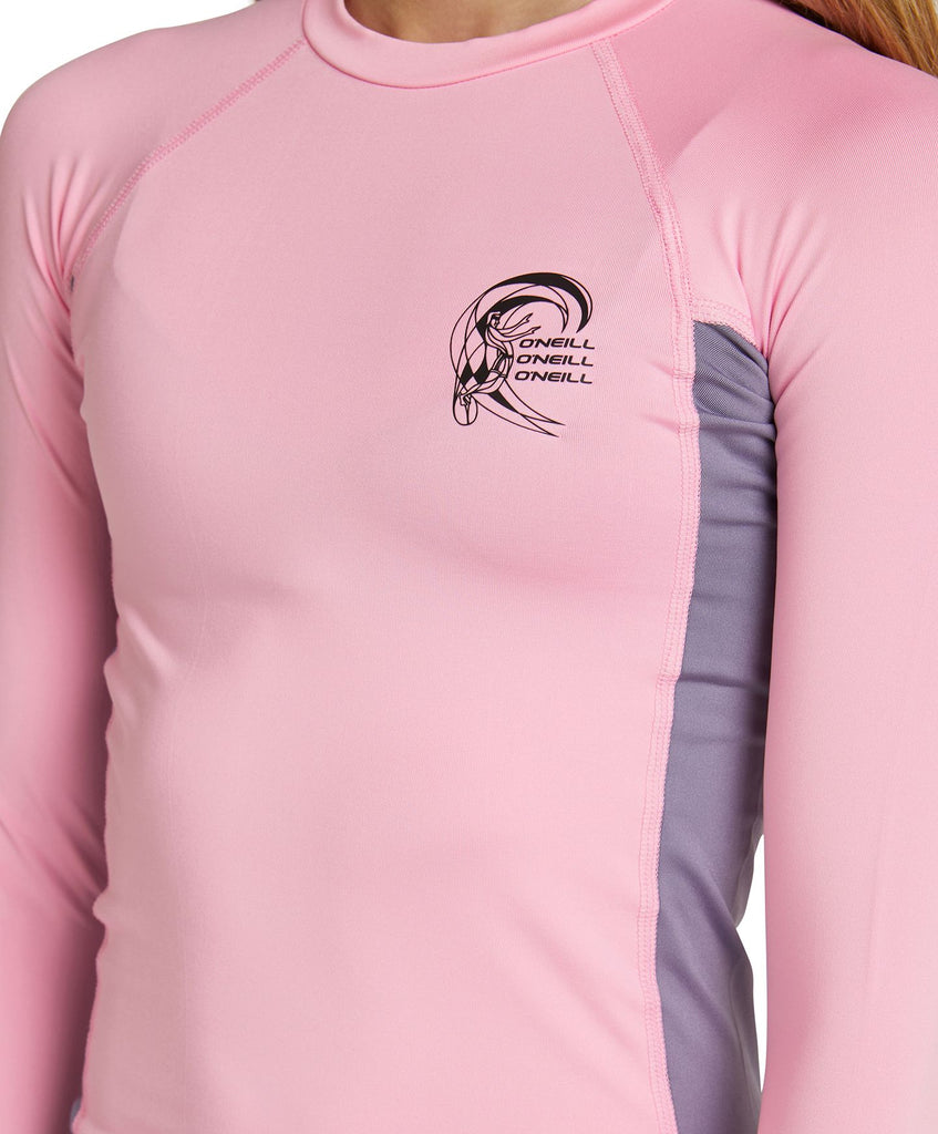 Buy Girl's Classic UV Long Sleeve Rash Vest - Pink by O'Neill online ...