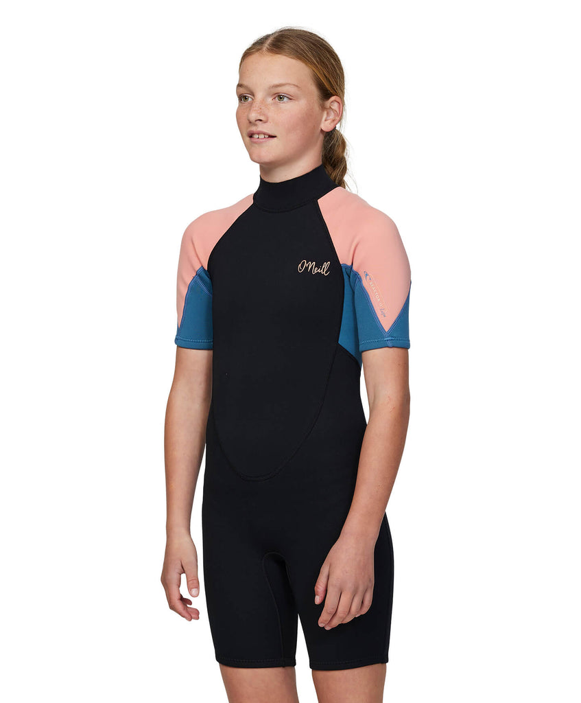 Buy Girl's Reactor SS Spring Suit 2mm Wetsuit - Peach by O'Neill online ...